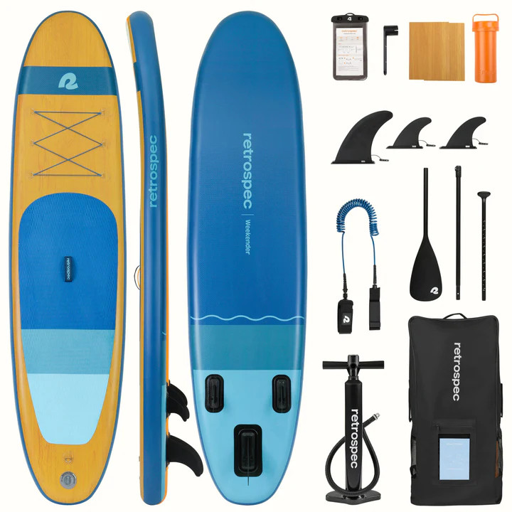 Retrospec Weekender 10' Inflatable Paddleboard Combo