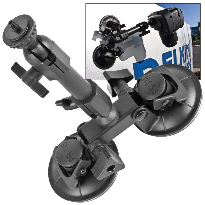 Delkin Fat Gecko Dual Suction Mount - Cameragrip