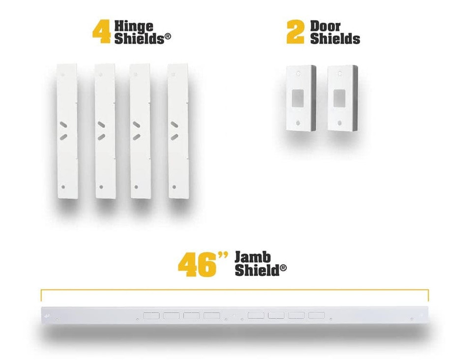 Door Armor PRO SafeRoom (Interior Door) Master Bundle w/ Night Lock