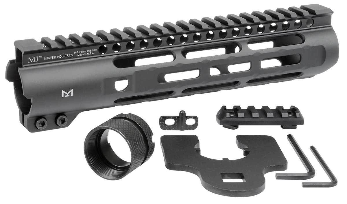 Combat Rail One Piece Free Float Handguard, M-LOK™ - Midwest Industries ...