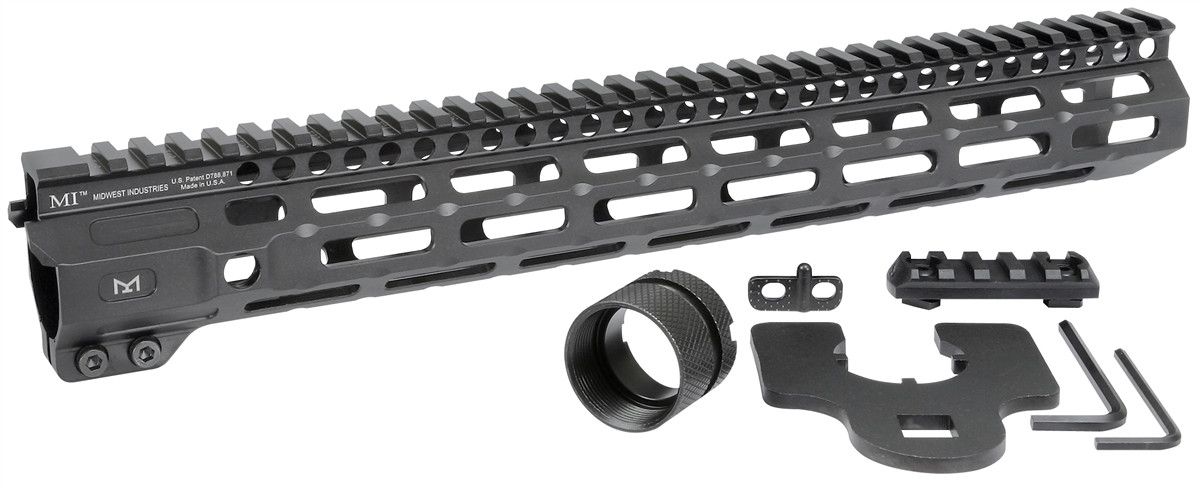 Combat Rail One Piece Free Float Handguard, M-LOK™ - Midwest Industries ...