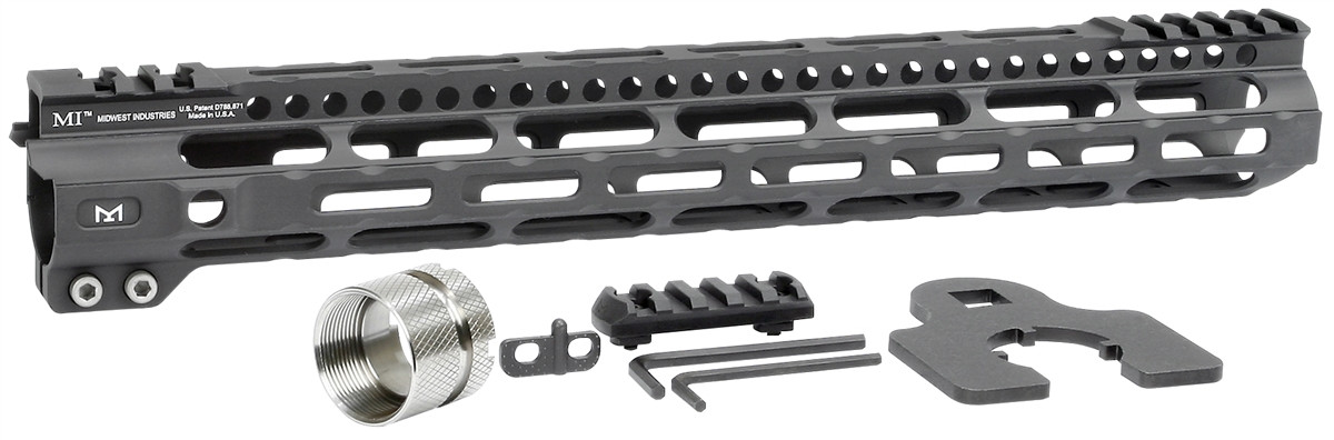 Ultra Lightweight One Piece Free Float Handguard, M-LOK™ - Midwest ...