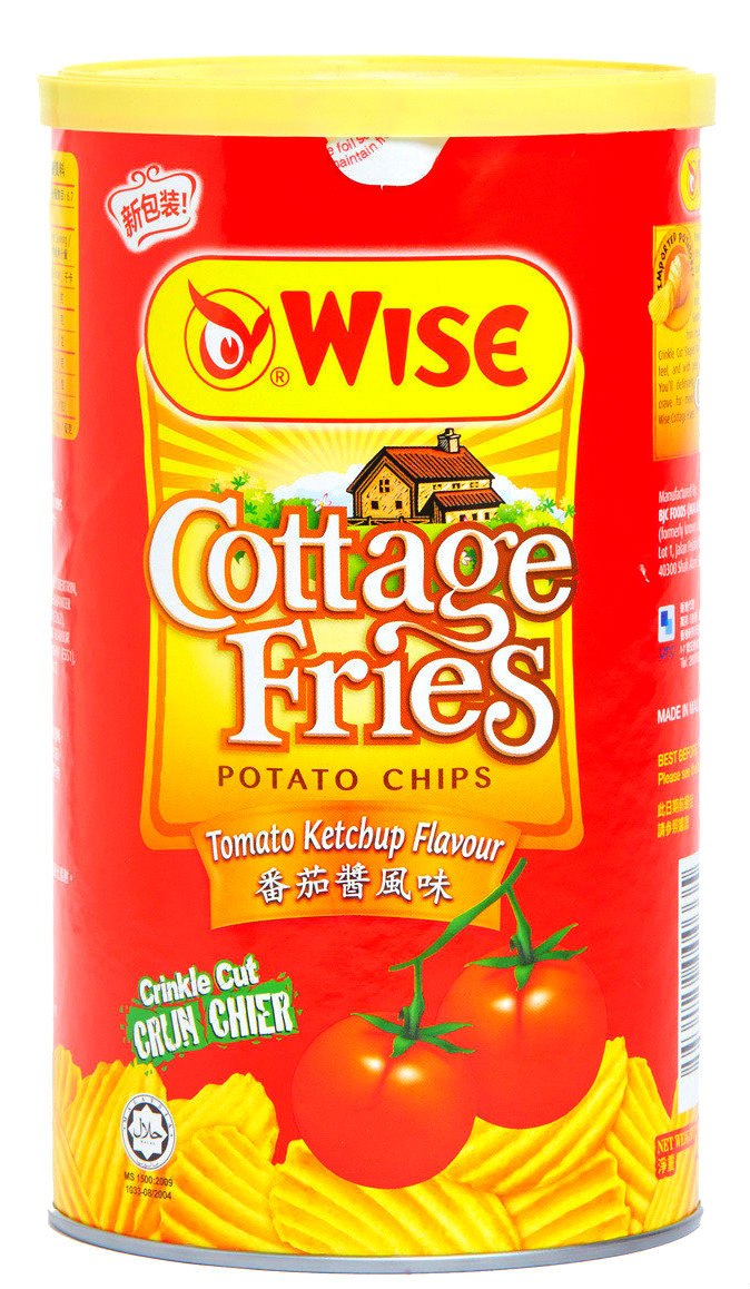 Wise Potato Chips Tomato Ketchup Flavor | 威士 蕃茄醬風味薯片(罐裝) 100g ...