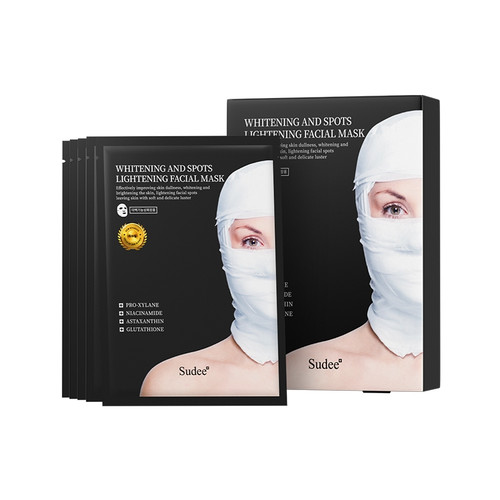 Sudee Whitening and Spots Lightening Facial Mask Sudee 黑繃帶美白淡斑面膜 5pc ...