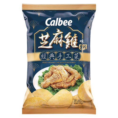 CALBEE - Potato Chips Fried Sesame Chicken Flv 卡樂B芝麻雞味薯片68g