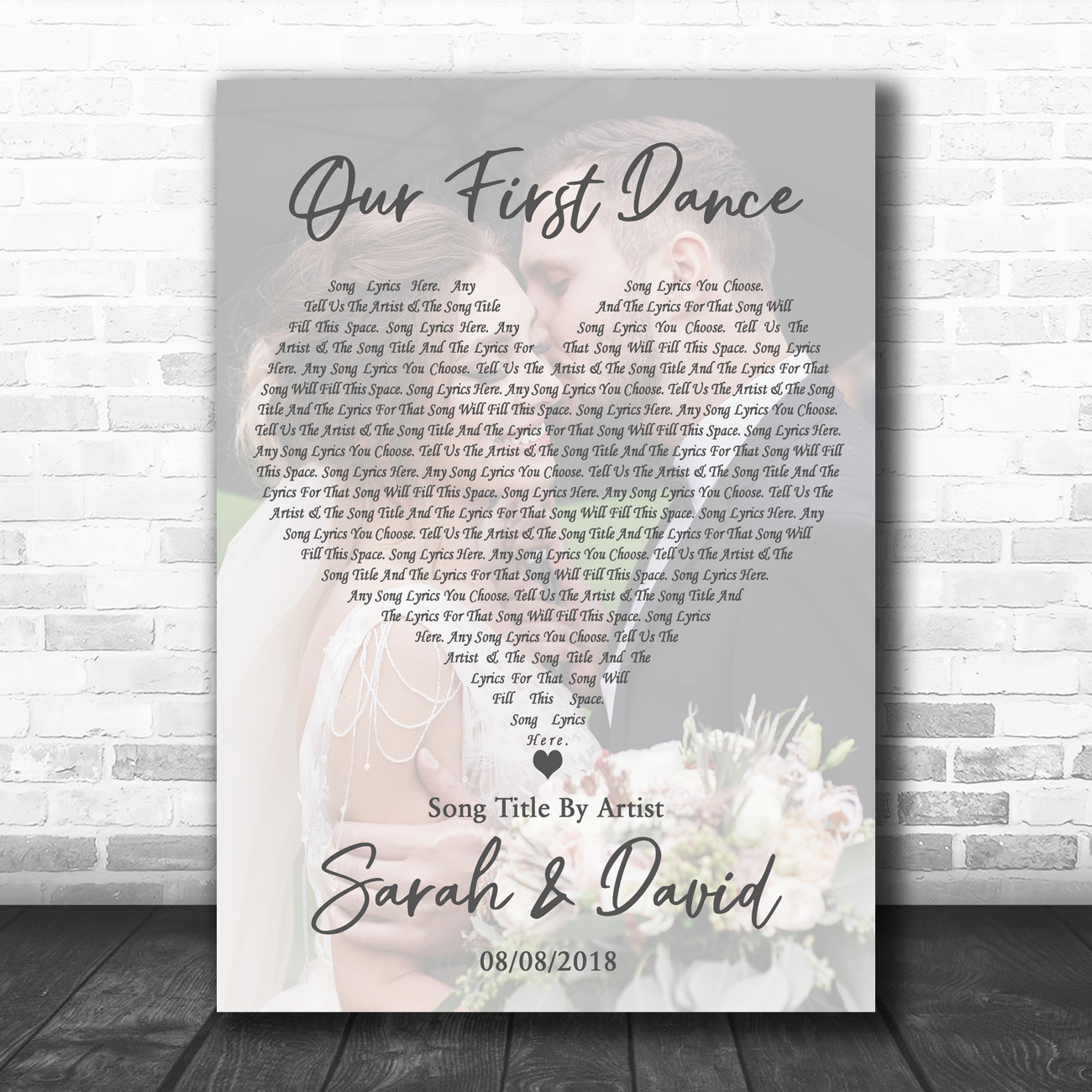 Photo & Lyric Prints | Song Lyric Designs