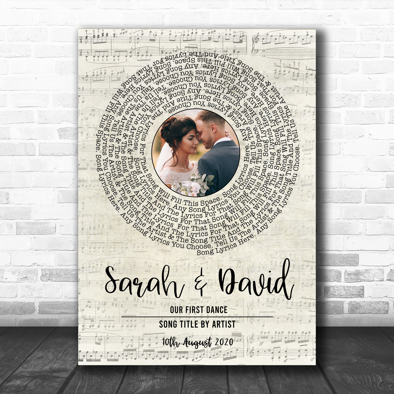 Photo & Lyric Prints | Song Lyric Designs
