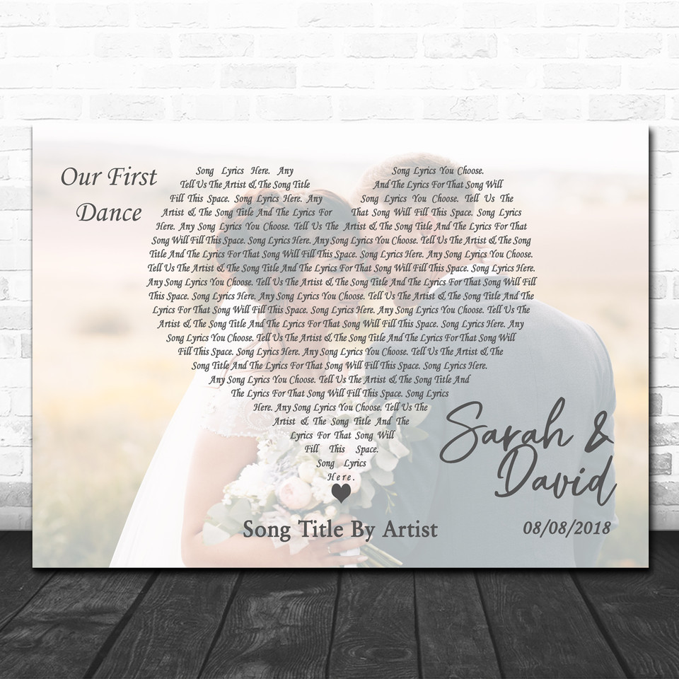 Photo & Lyric Prints | Song Lyric Designs