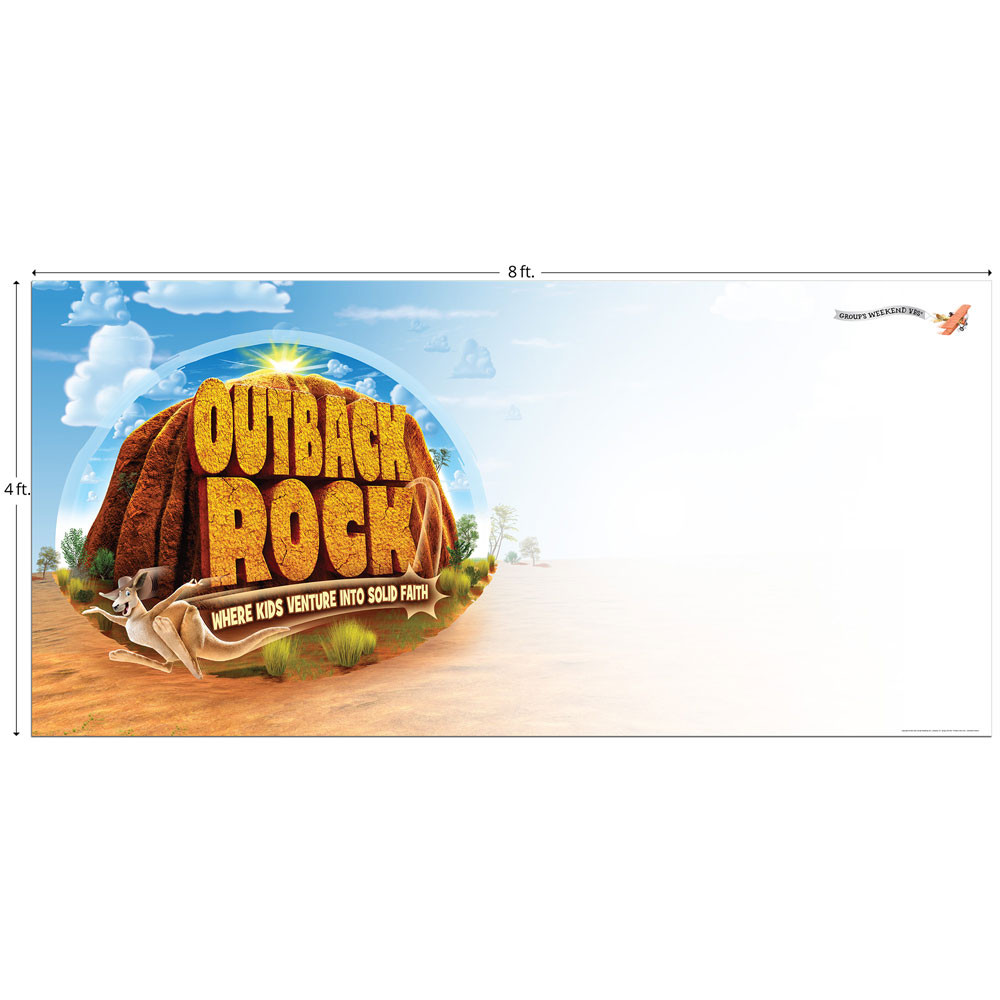 Giant Outdoor Banner - Outback Rock VBS 2024 by Group - Concordia Supply