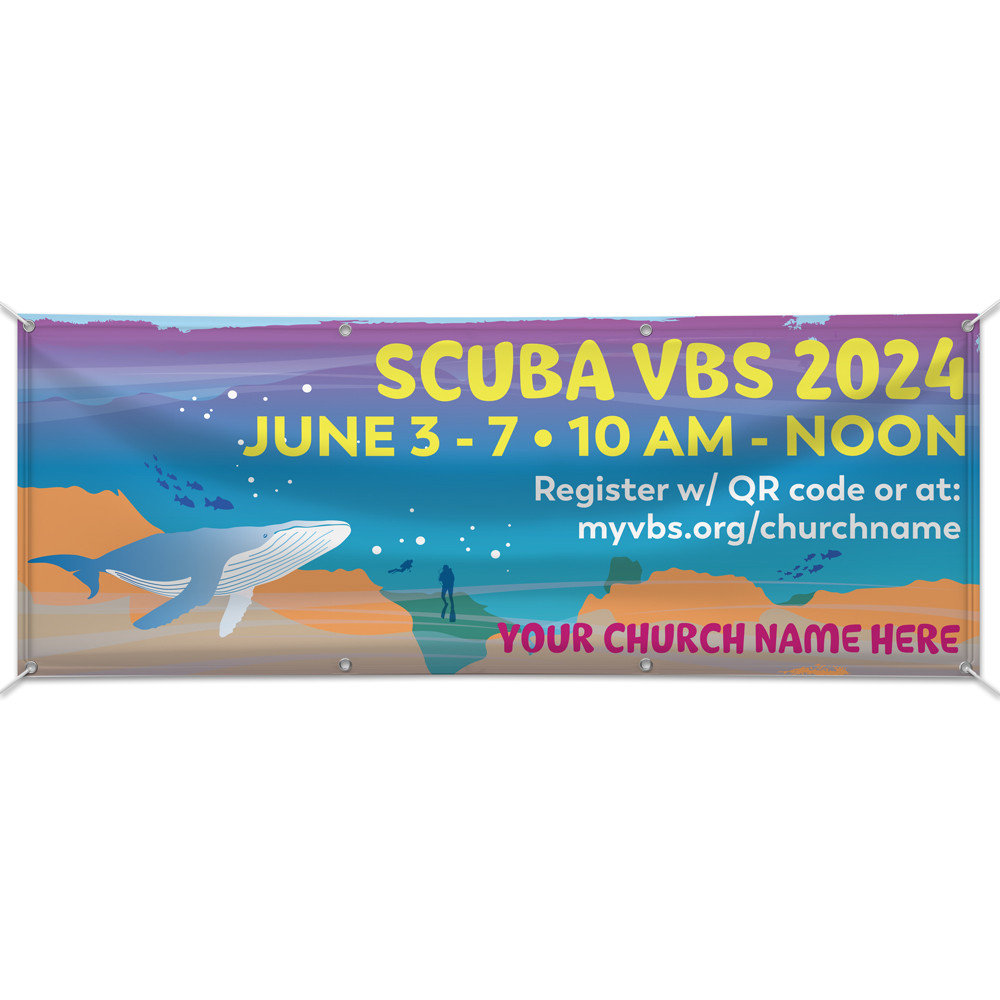 Easy Custom Outdoor Vinyl Banner - Personalize in Real Time - Scuba VBS ...