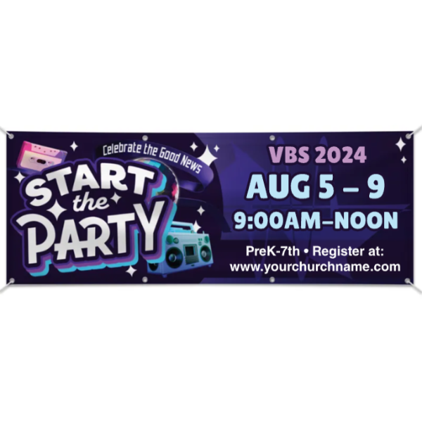 Template VBS Banner: Easy Custom Outdoor Vinyl Banner - Personalize in ...