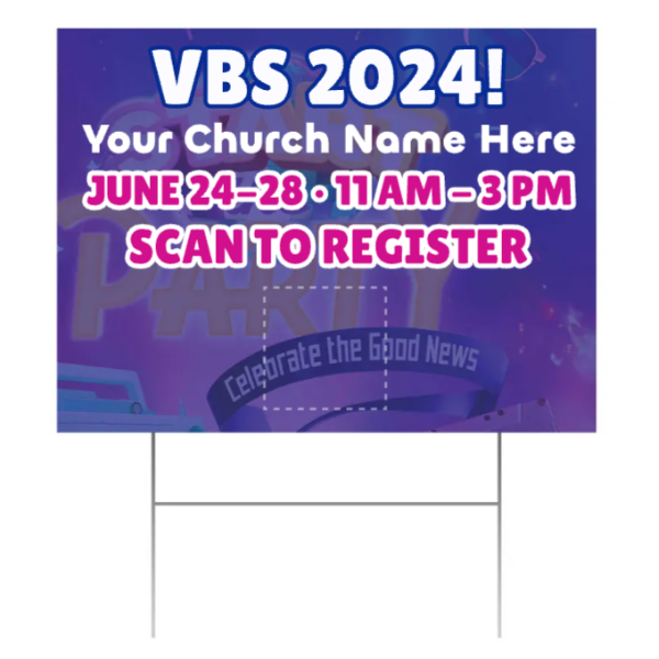 Template VBS Yard Sign: Easy Custom Outdoor Yard Sign - Personalize in ...
