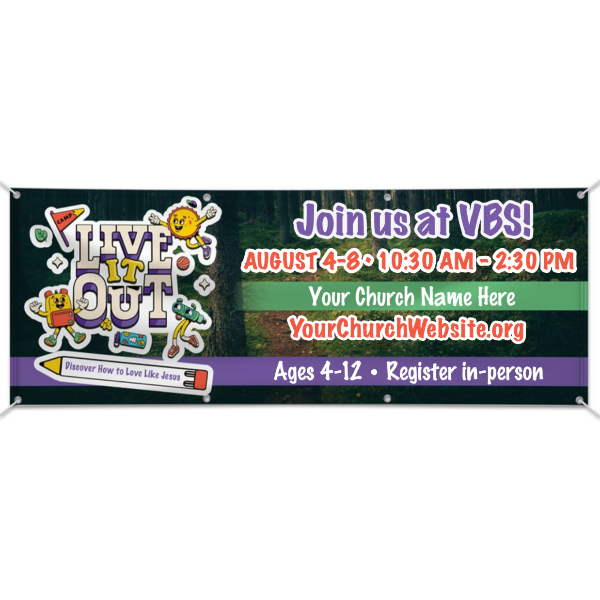 Easy Custom Outdoor Vinyl Banner - Personalize in Real Time - Live It ...