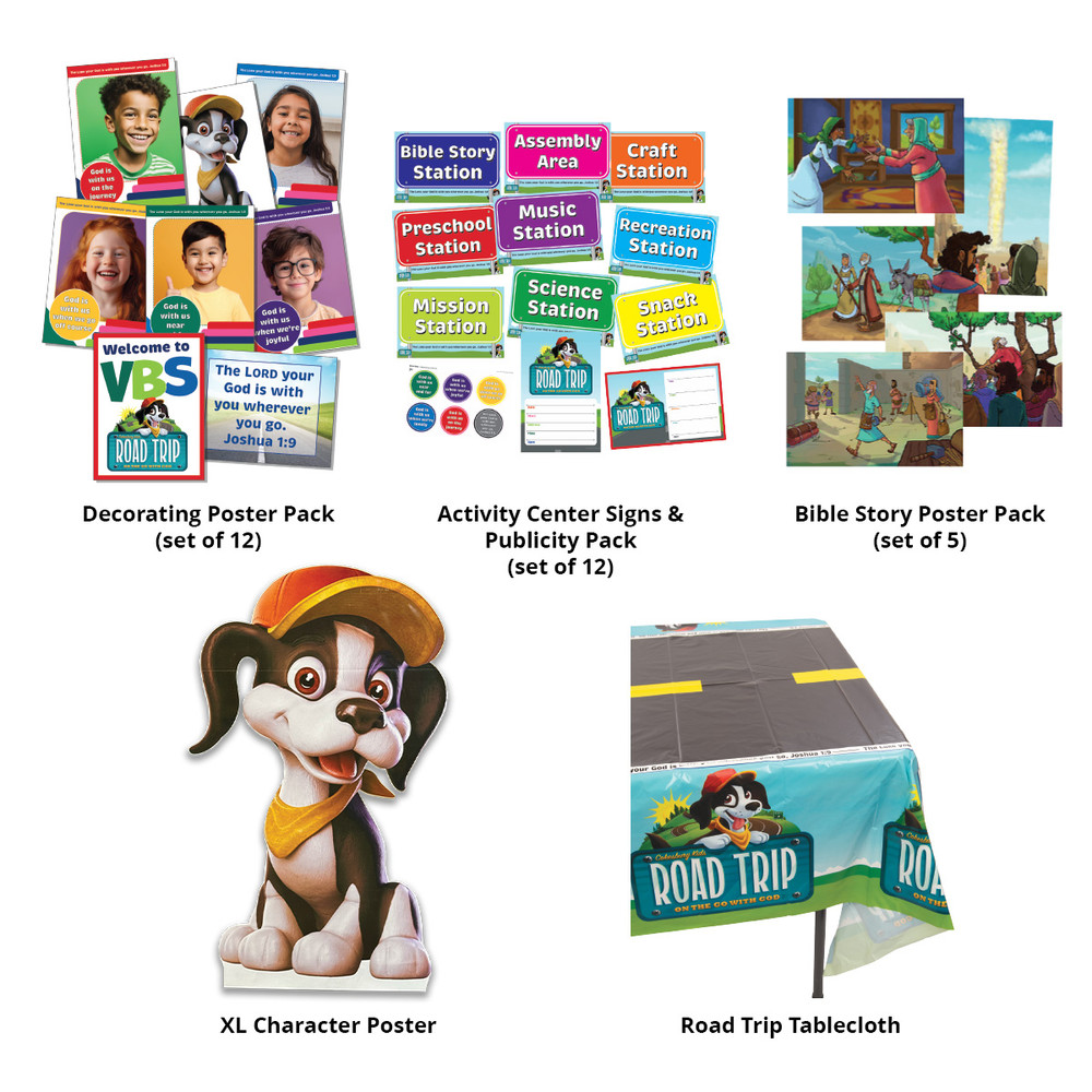 Decor Kickstarter Poster BUNDLE - Road Trip VBS 2025 by Cokesbury ...