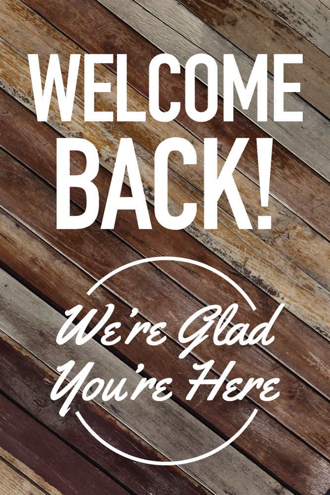 Welcome Back Wood Style - Deluxe A-Frame Sandwich Board Street Signs ...