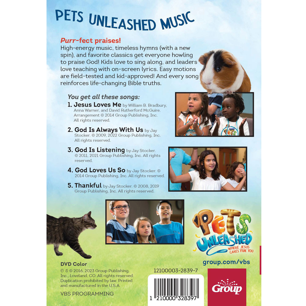 Music DVD - Pets Unleashed Weekend VBS 2023
