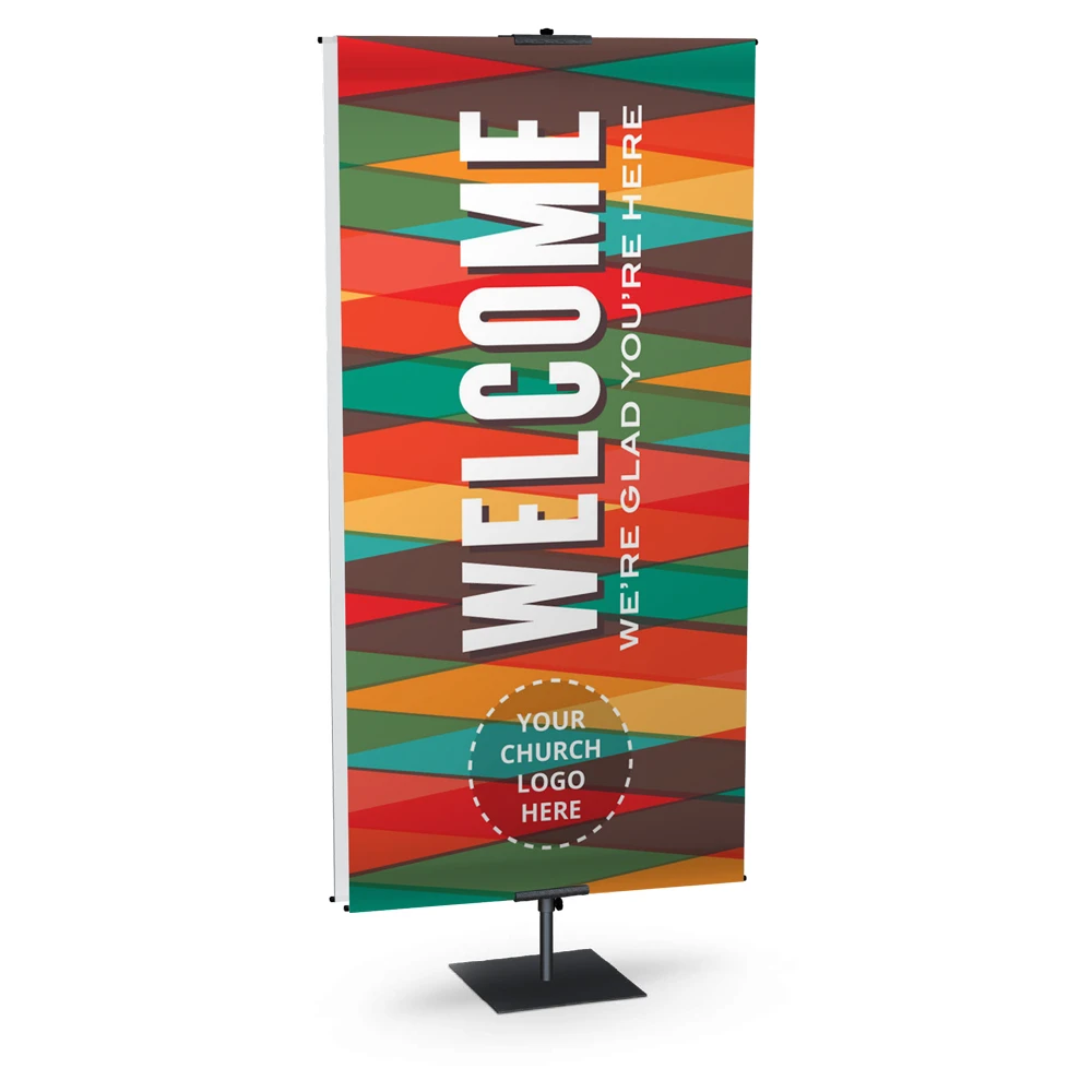 Church Banner - Welcome Logo - Faith Hope Love Series