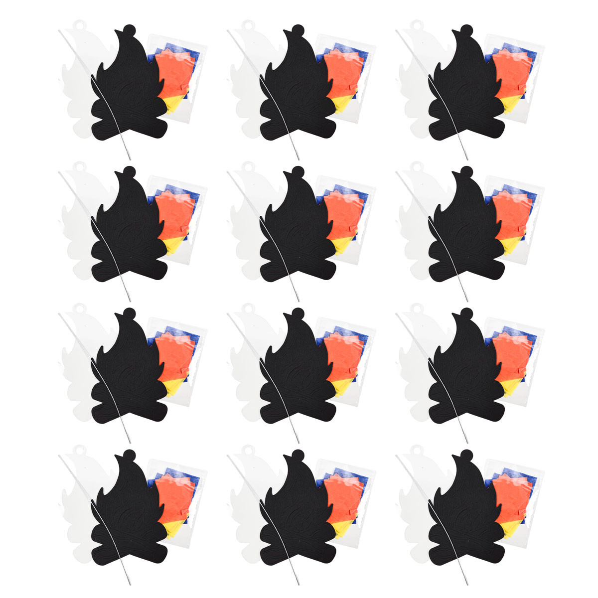 Stained Glass Campfire Craft - Pack of 12 - Camp Firelight VBS 2025 by ...