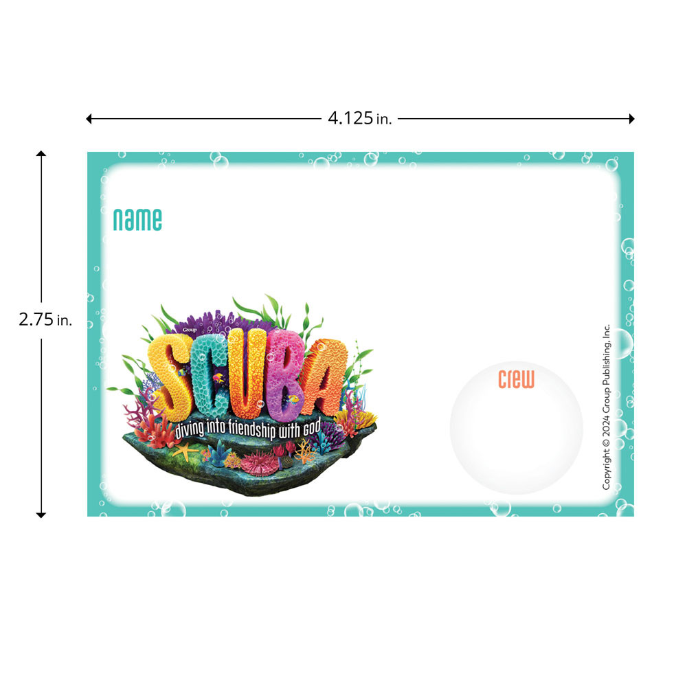 Name Badges (pack of 10) - Scuba VBS 2024 by Group - Concordia Supply