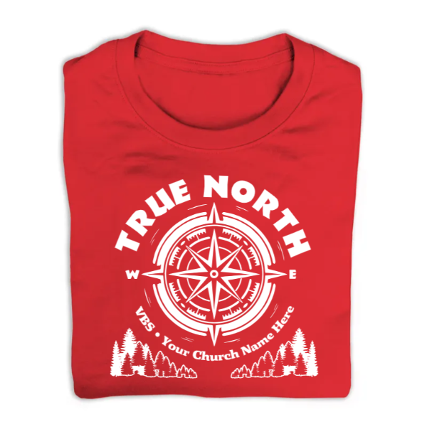 True North VBS Custom T-Shirt - One Color Design with Compass ...