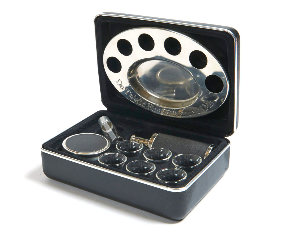 Remembranceware Legacy Portable Communion Set with Anointing Oil Bottle ...