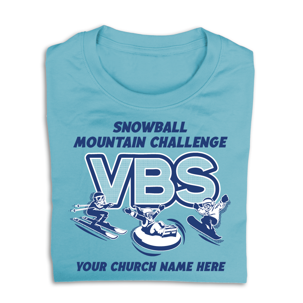 Easy Custom VBS T-Shirt - Two Color Design - Snowball Mountain ...