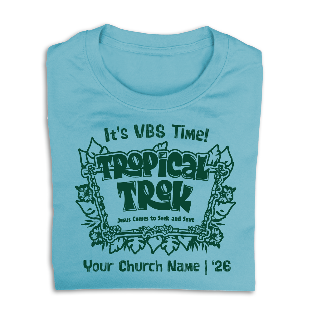 Easy Custom VBS T-Shirt - One Color Design - Tropical Trek VBS ...