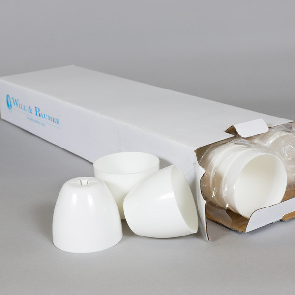 White Plastic Shield - Drip Protectors (Pack of 50)