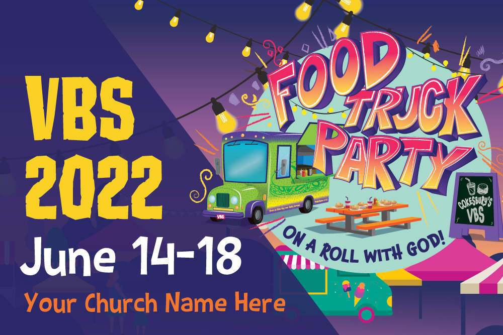 Custom VBS Postcards - Food Truck Party VBS - PCFTP003