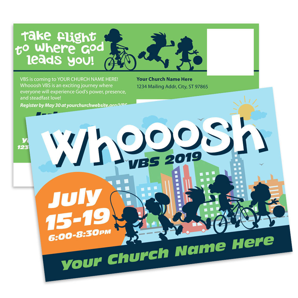 Customizable VBS Postcards - Whooosh