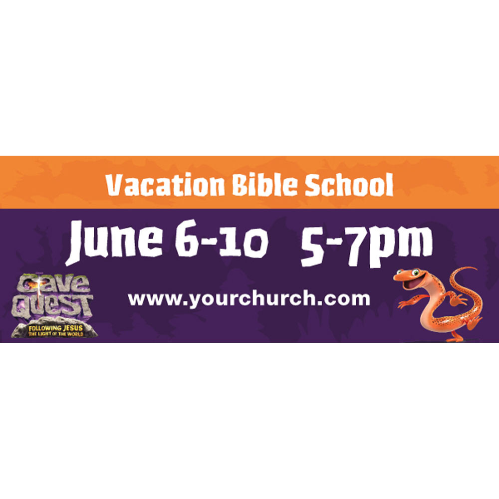 Cave VBS - Custom Outdoor Vinyl Banner for VBS 2016 - B69027