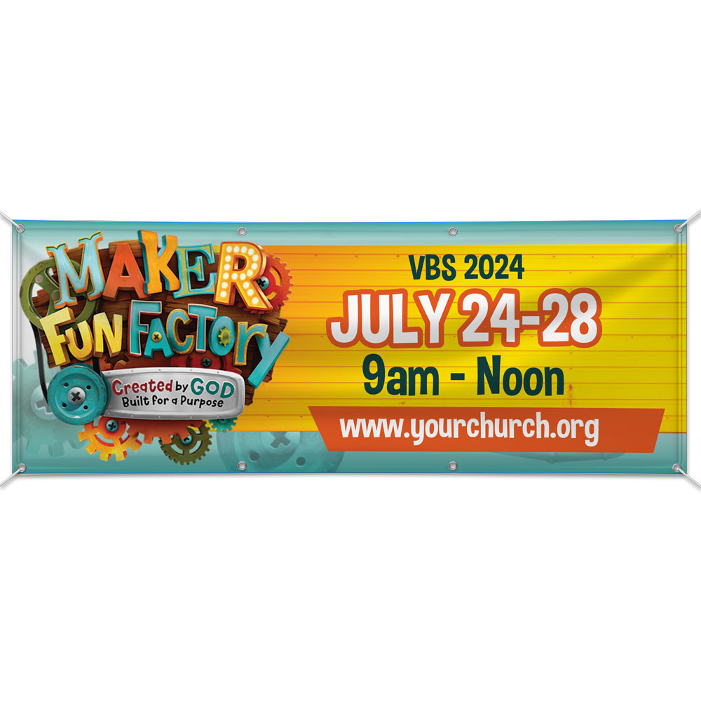 Maker Fun Factory VBS - Custom Outdoor Vinyl Banner