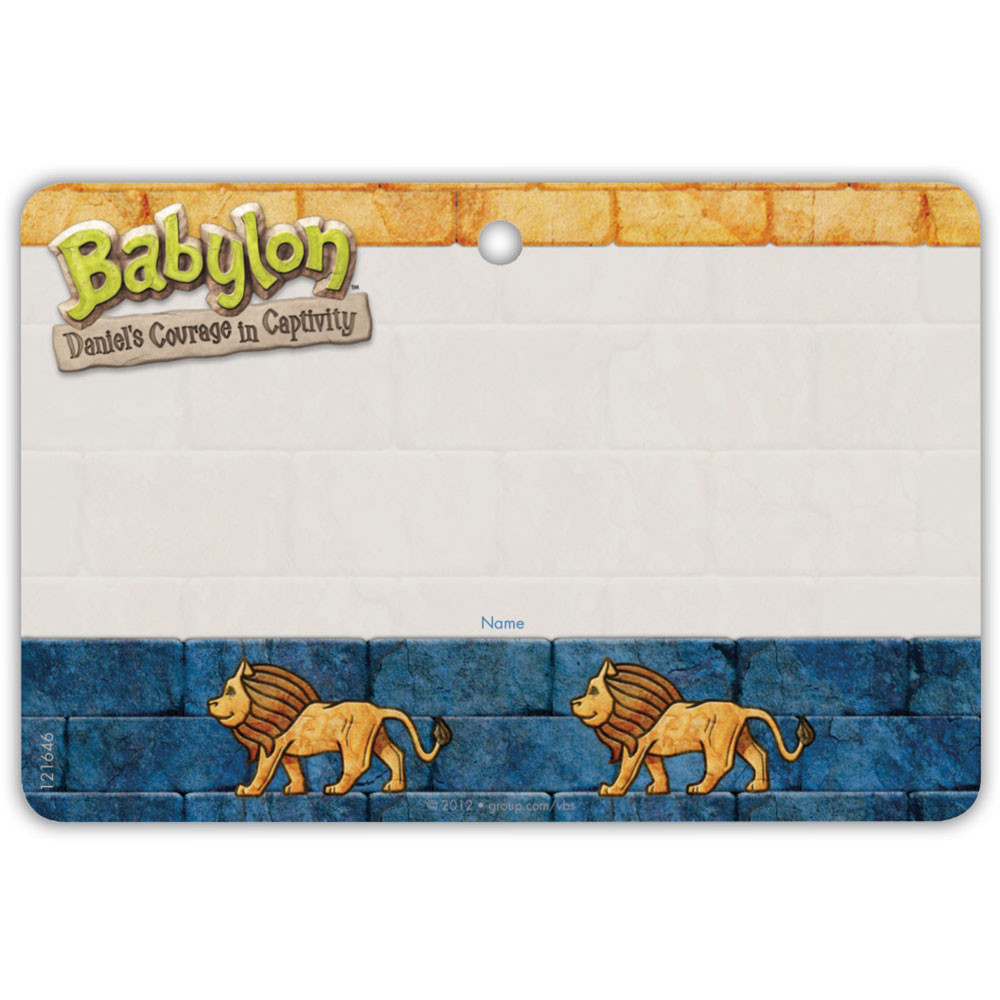 Name Badges - Pack of 10 - Babylon VBS 2023