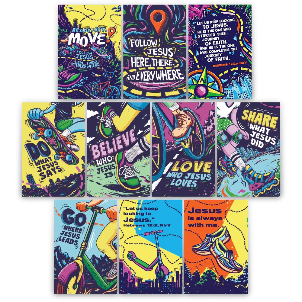 Poster Set - Ready, Set, Move VBS 2023 by Orange