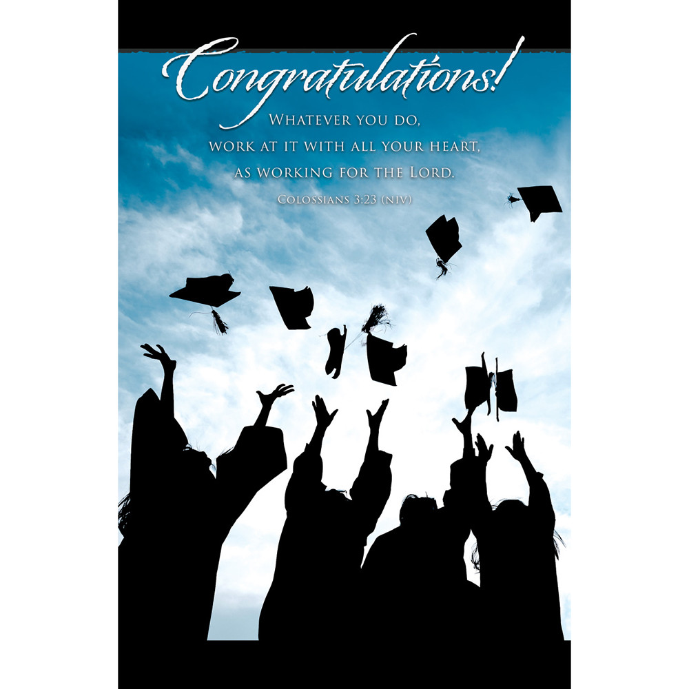 Church Bulletin - 11" - Graduation - Congratulations! - Col. 3:23 (NIV)