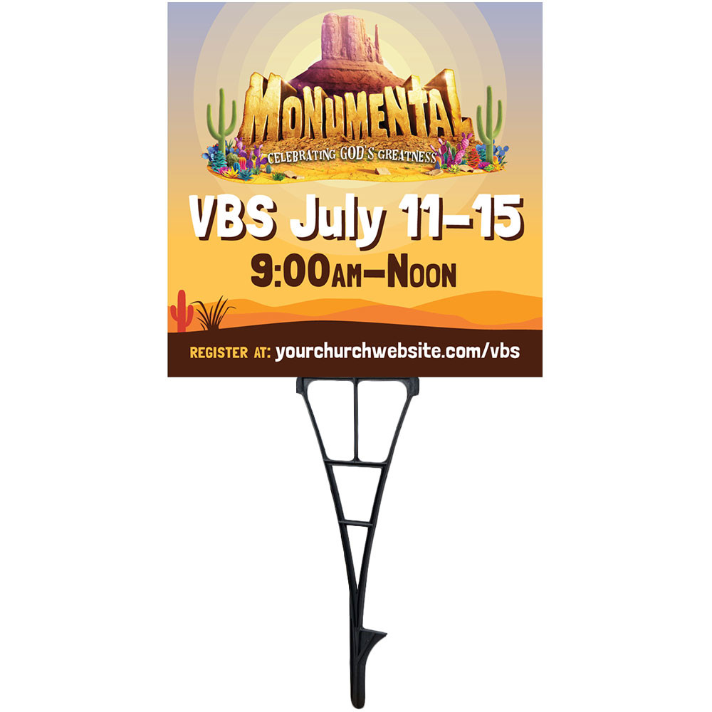 Customizable VBS Yard Signs - Monumental - 24x24 Printed Size - YMNT001 ...