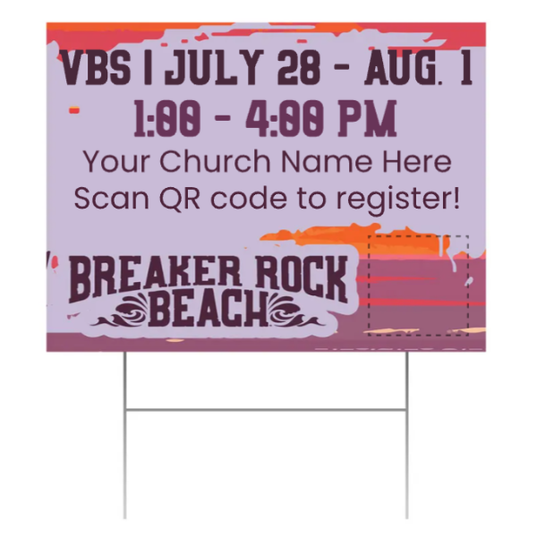 Template VBS Yard Sign: Easy Custom Outdoor Yard Sign - Personalize in ...