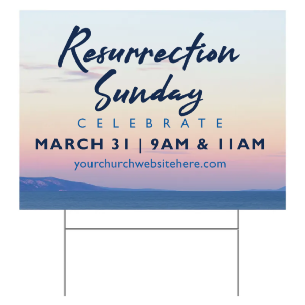 Easy Custom Outdoor Yard Sign - Personalize in Real Time - Vivid Easter ...