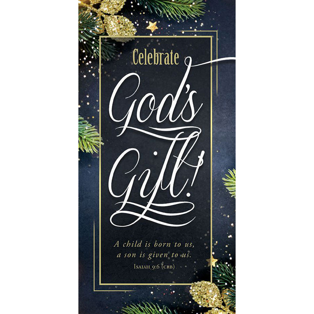 Offering Envelope - Christmas - Celebrate God's Gift - Isaiah 9:6 (CEB ...