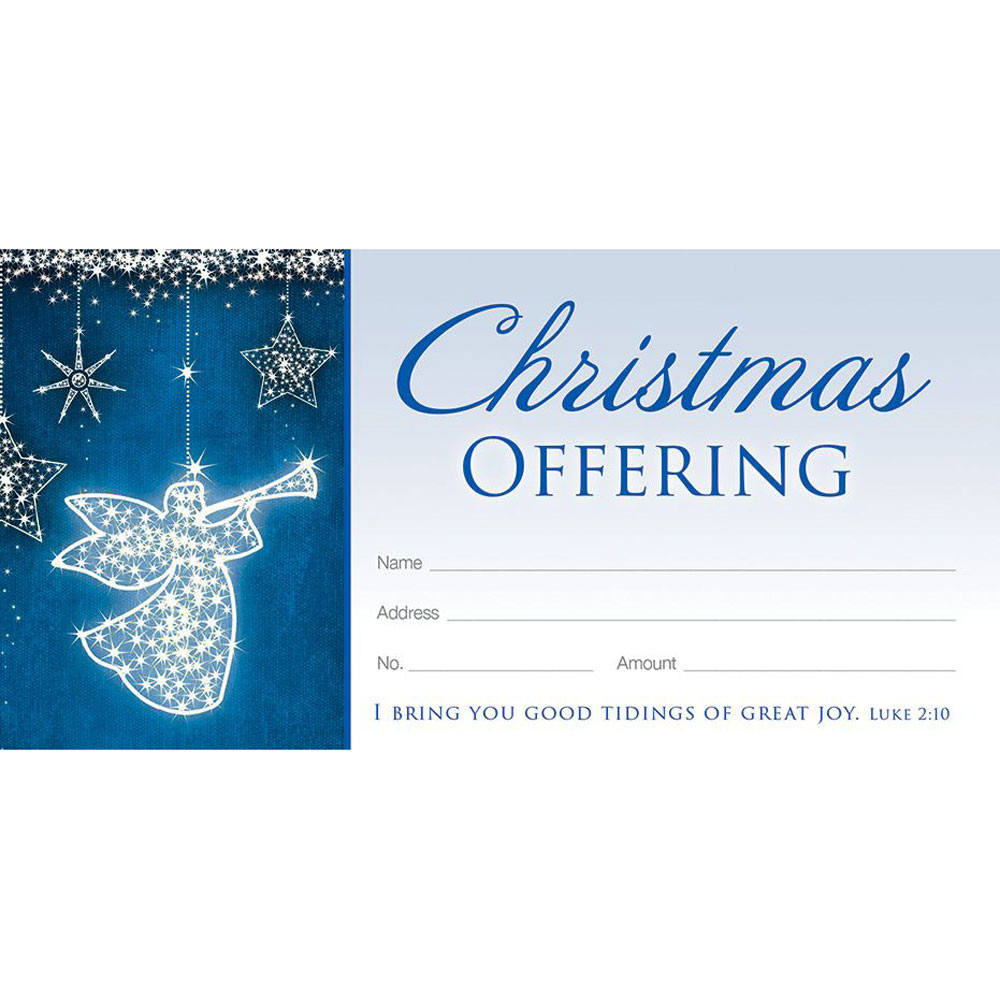 Offering Envelope - Christmas - Good Tidings - Luke 2:10 (KJV) (Pack of ...