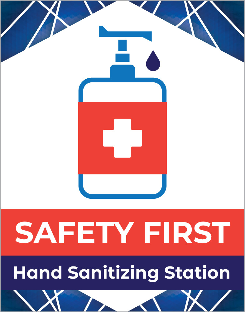 Poster Signs - Hand Sanitizing Station - 22" x 28"