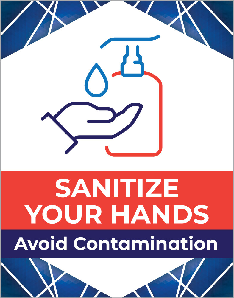 Poster Signs - Sanitize your Hands - 22" x 28"