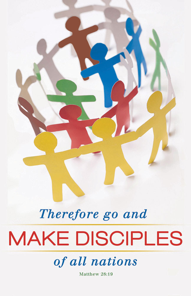 Church Bulletin 11" - Missions - Make Disciples (Pack of 100)
