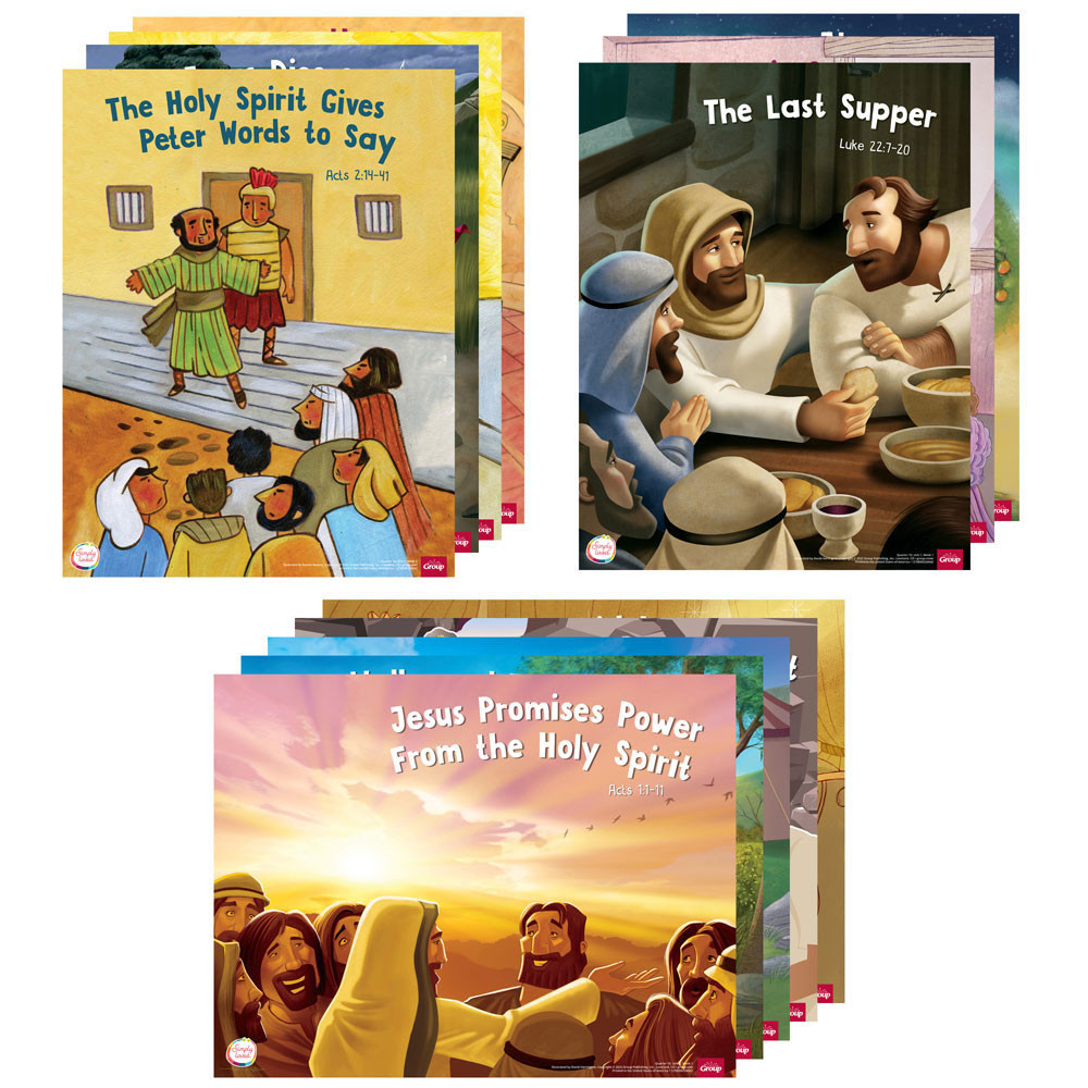 Simply Loved Bible Story Poster Pack (12 Posters) - Quarter 10