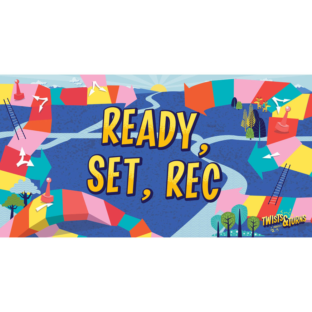 Rotation Signs - Pack of 7 - Twists & Turns VBS 2023 by Lifeway