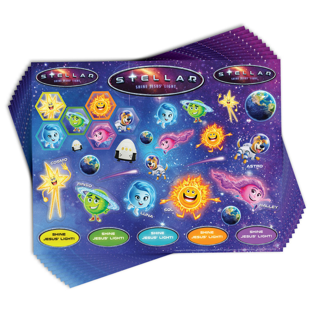 Sticker Sheets - Pack of 10 - Stellar VBS 2023 by Group