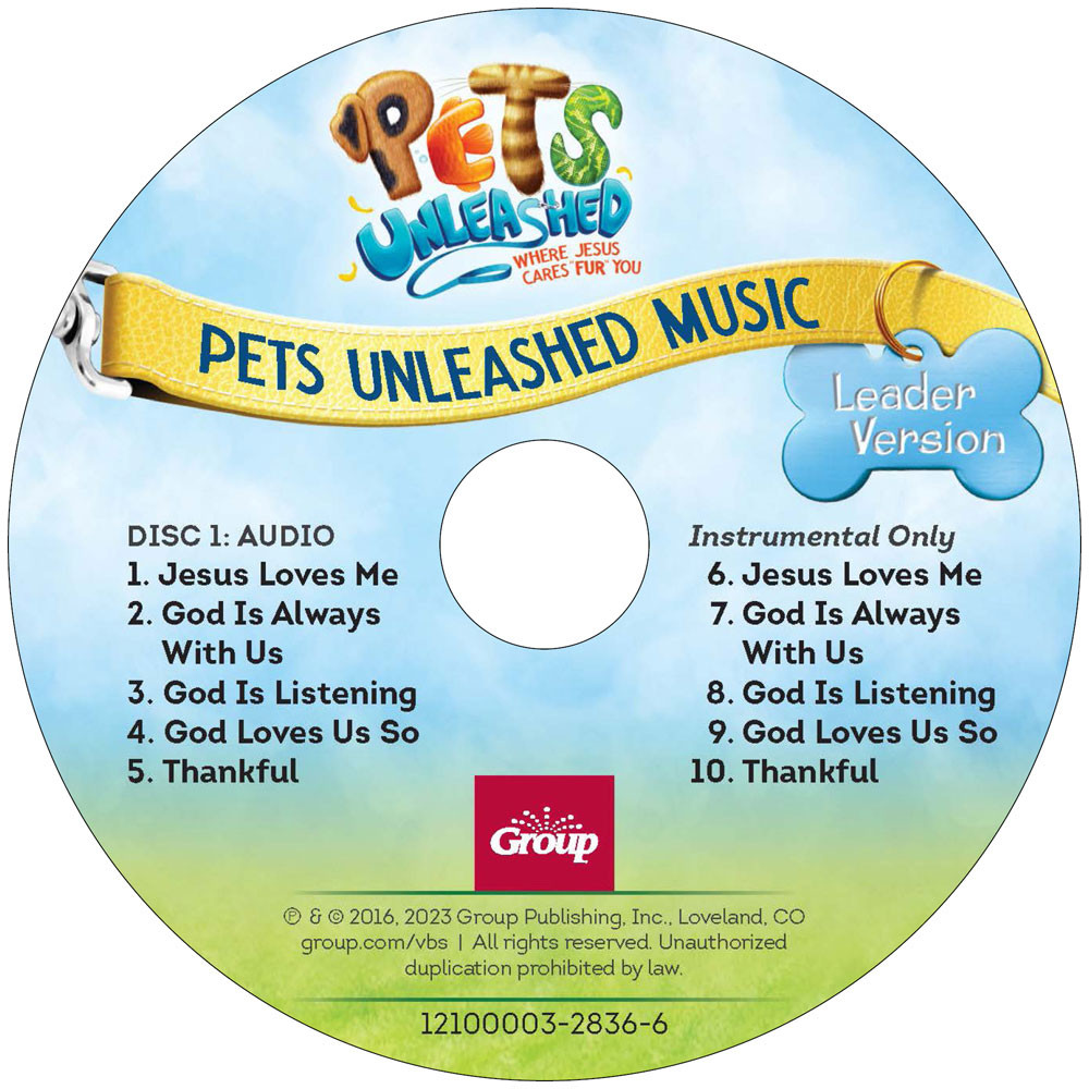 Music & More Leader Version 2 CD Set - Pets Unleashed Weekend VBS 2023