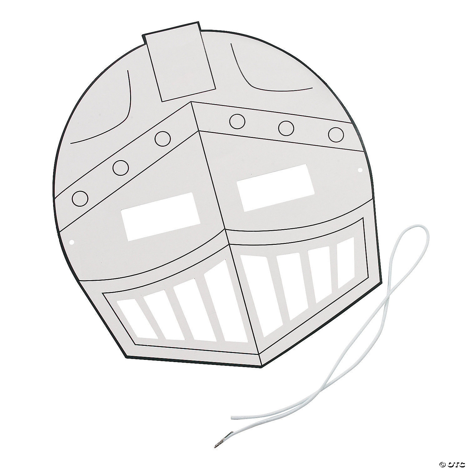 Color Your Own Knight Masks - Pack of 12 - Keepers of the Kingdom VBS 2023