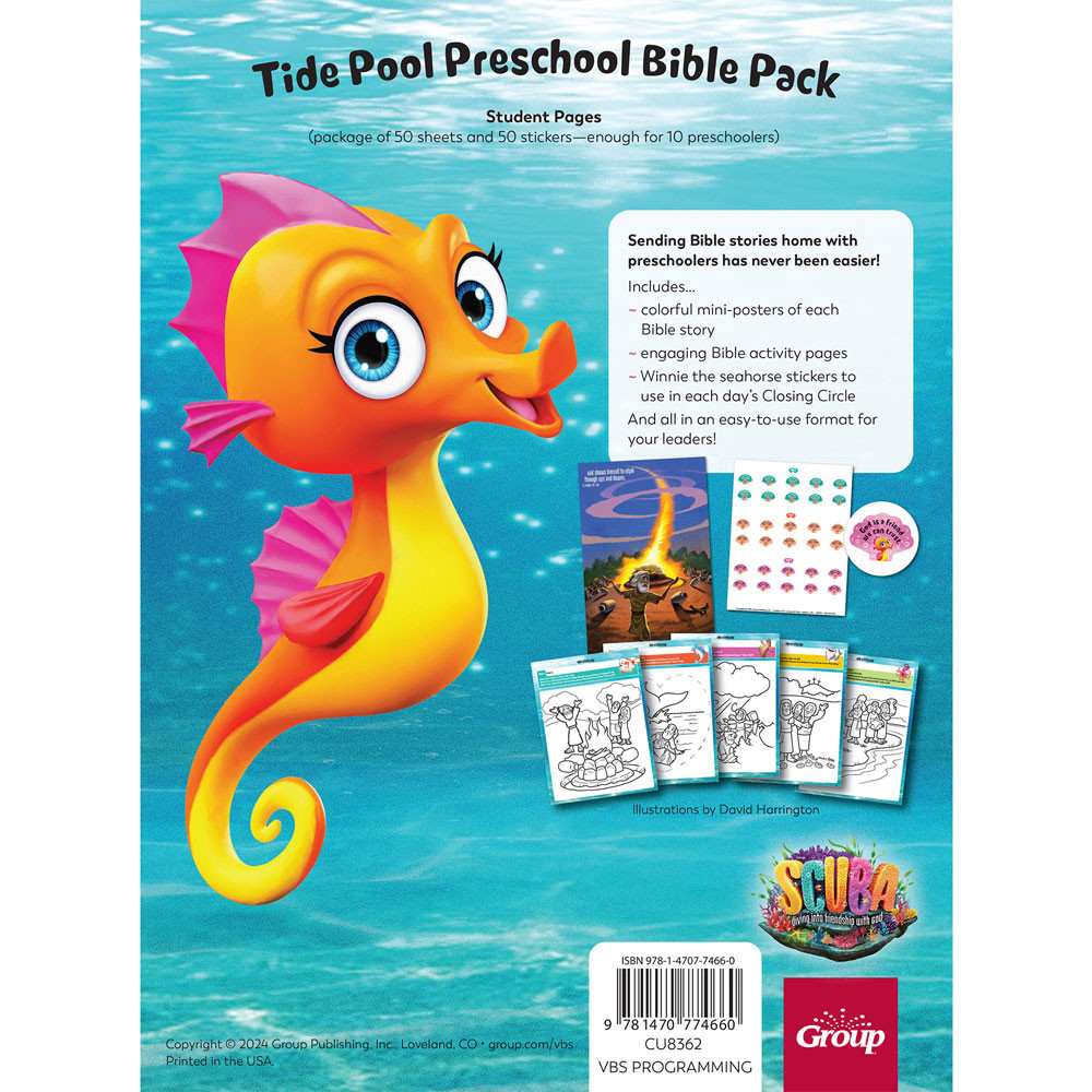 Tide Pool Preschool Bible Pack (Enough for 10 Kids) - Scuba VBS 2024 by ...