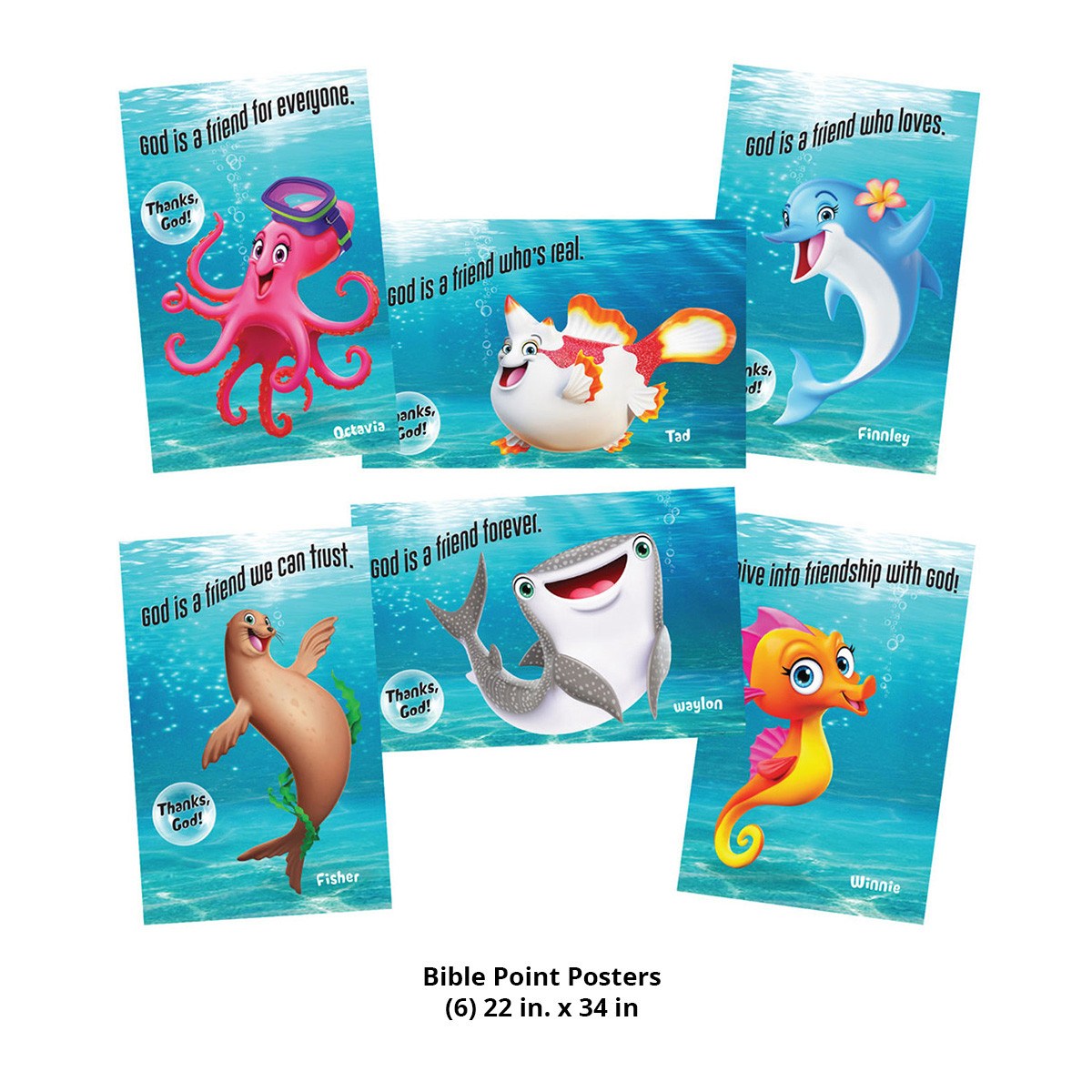 Bible Lesson Poster Pack BUNDLE - Scuba VBS 2024 by Group - Concordia ...
